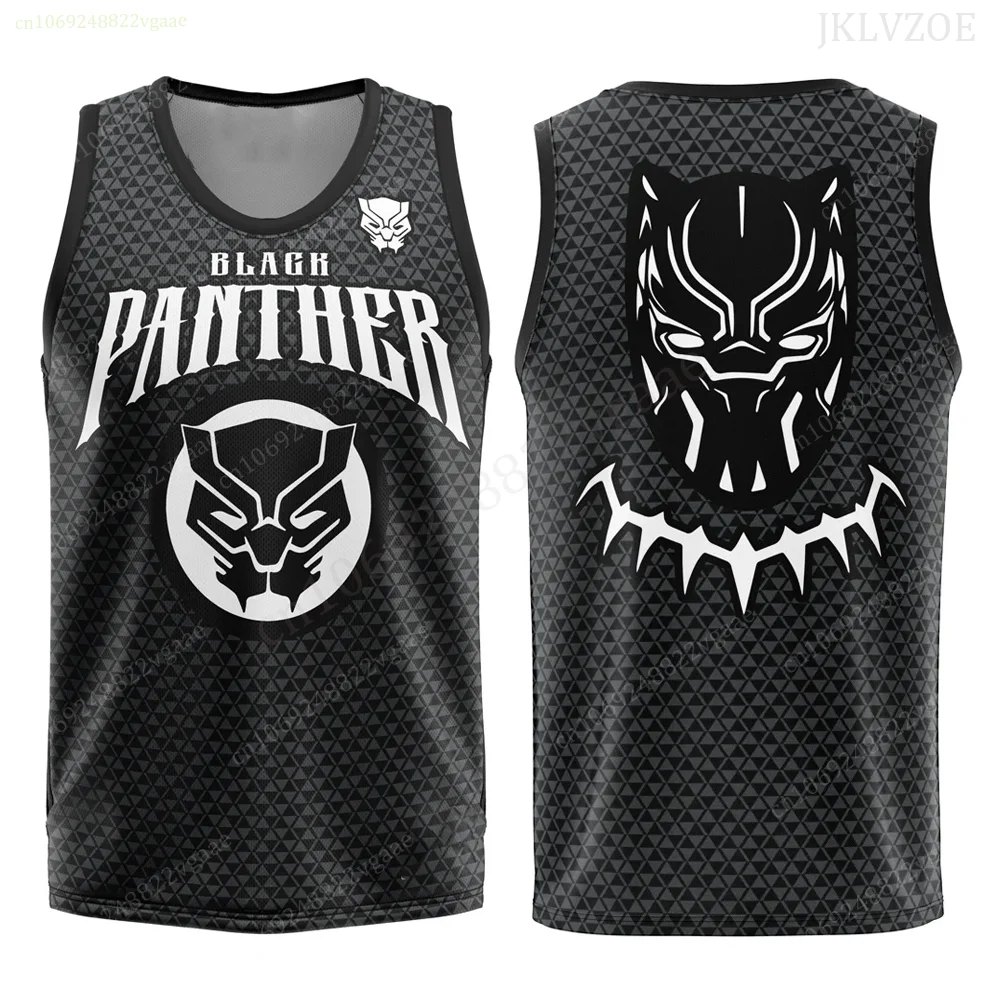 Black-Panther-Tank-Top-Marvel-Basketball-Jersey-Kids-Men-Boys-Clothes ...