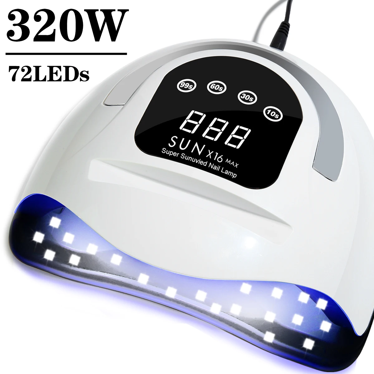 UV-LED-Nail-Lamp-320W-UV-Light-for-Gel-Nails-with-Automatic-Sensor ...