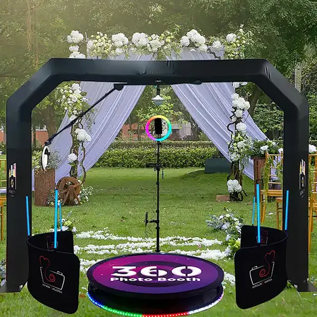 360 Photo Booth Selfie Overhead Video Booth Top Spinner Sky Arch With ...