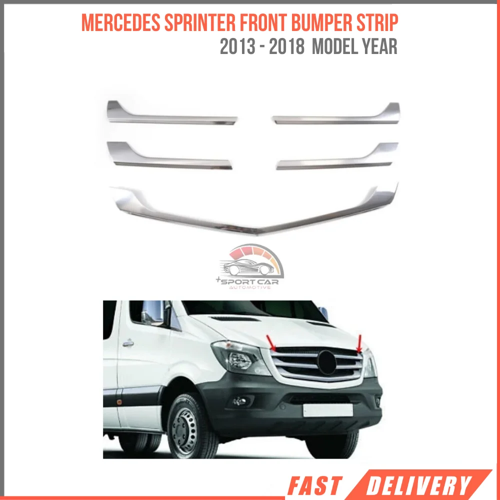 Chrome-front-grille-five-pieces-car-accessories-exterior-parts-for ...