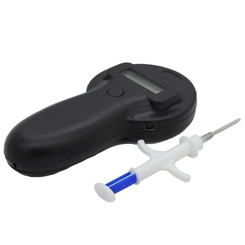 134.2KHz Pet ID Reader FDX-B Memory 8000 records Handheld Microchip ...