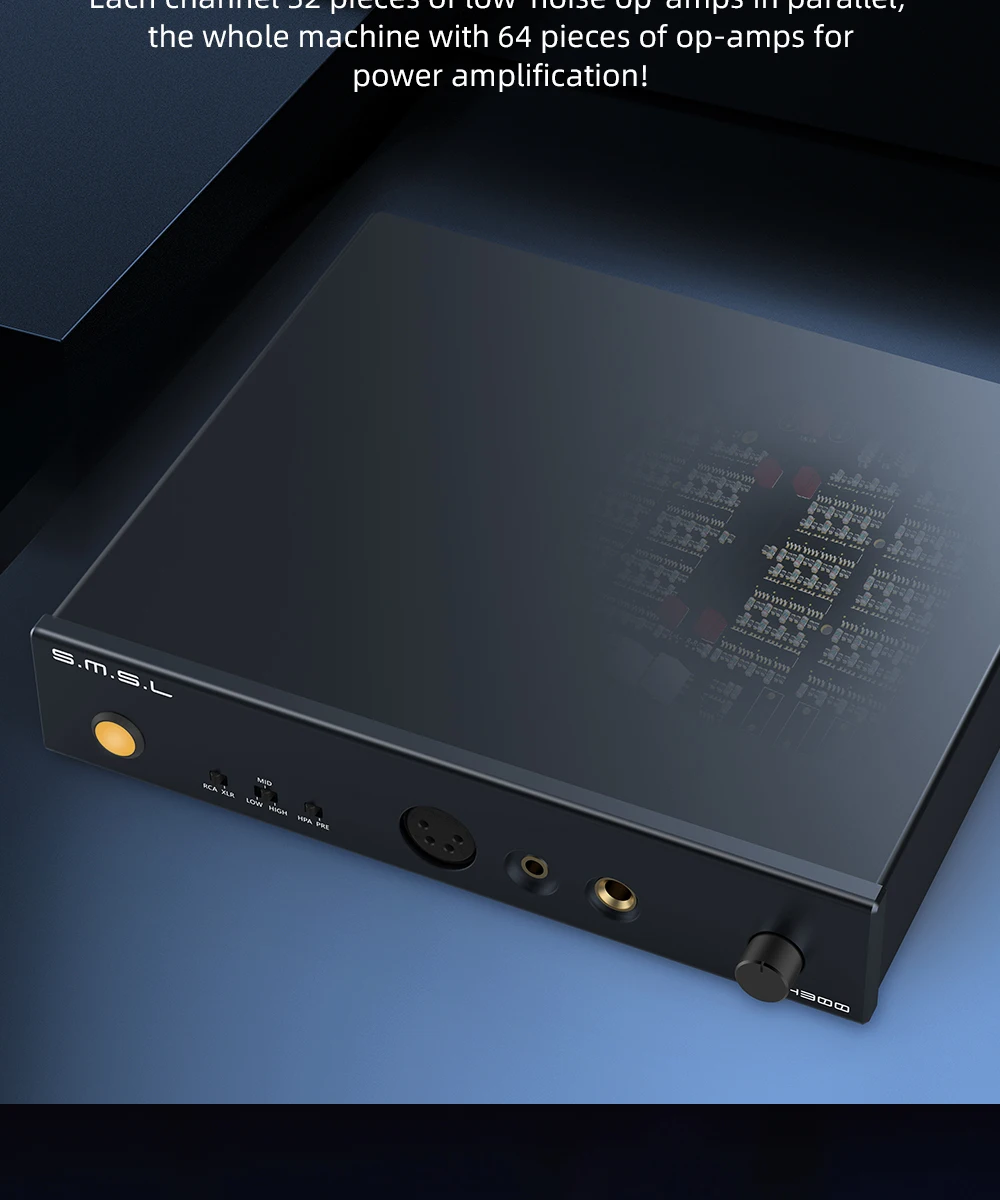 SMSL H300 Fully balanced Headphone Amp & Preamplifier