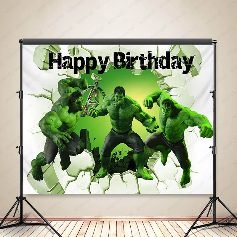 Avenger Hulk Smash Photo Backdrop Boy Birthday Party Photo Backdrop ...