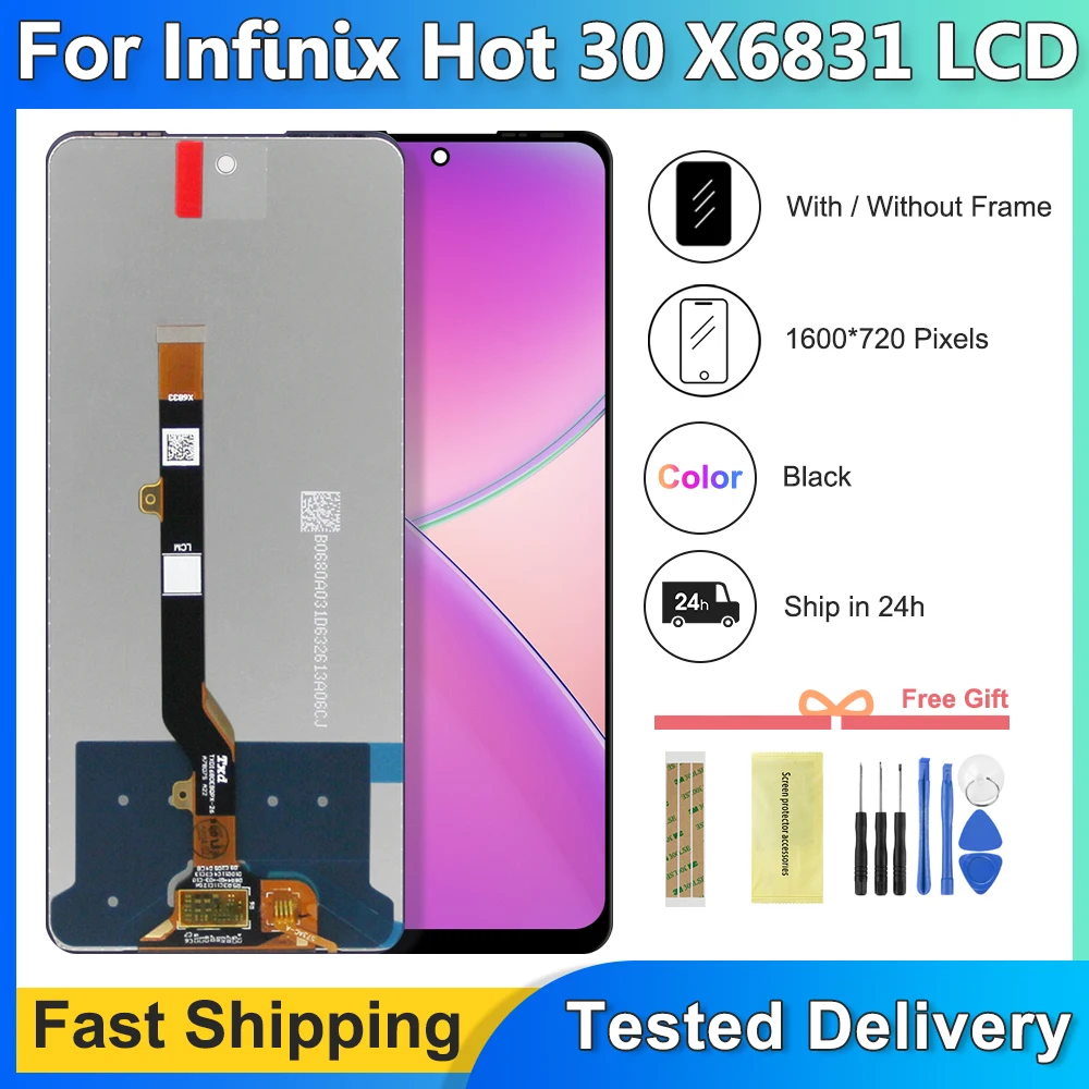 Tested-6-78-For-Infinix-Hot-30-X6831-LCD-Display-Screen-Touch-Panel ...