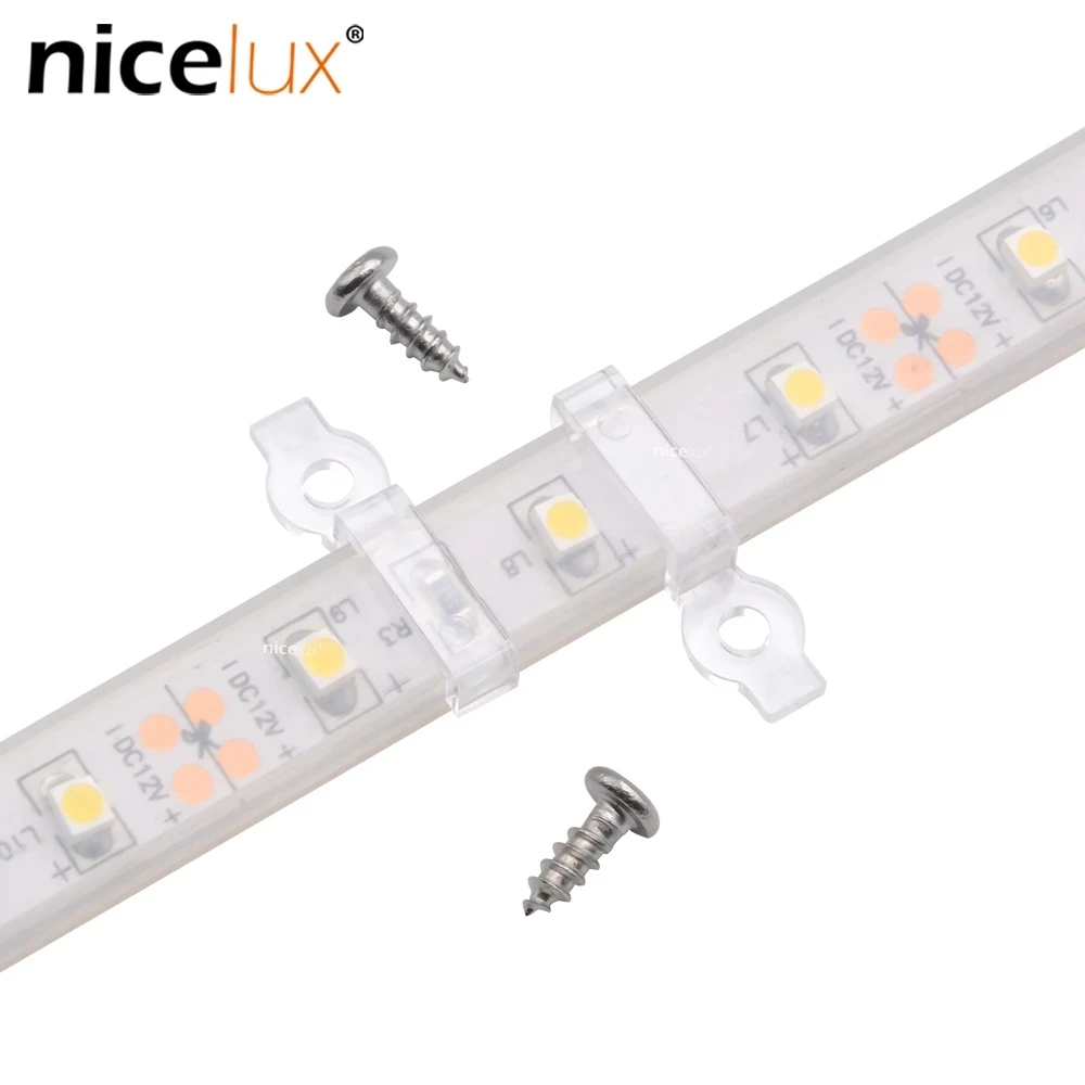 New 100 Pcs Fixing Mounting Clips Connector For Ip67 Ip68 Ip65 Ip20 Led ...