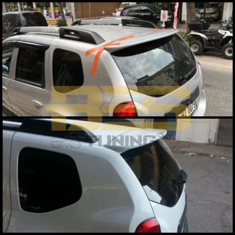 For Dacia Renault Duster 2009-2017 Spoiler Fiberglass Material Rear ...