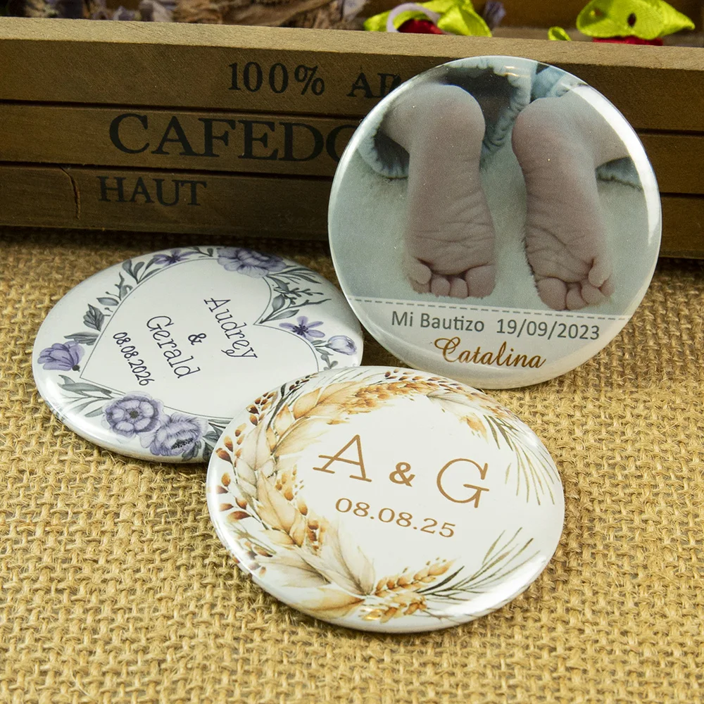 30pcs Custom Fridge Magnet Baptism Favor Personalized Photo ...