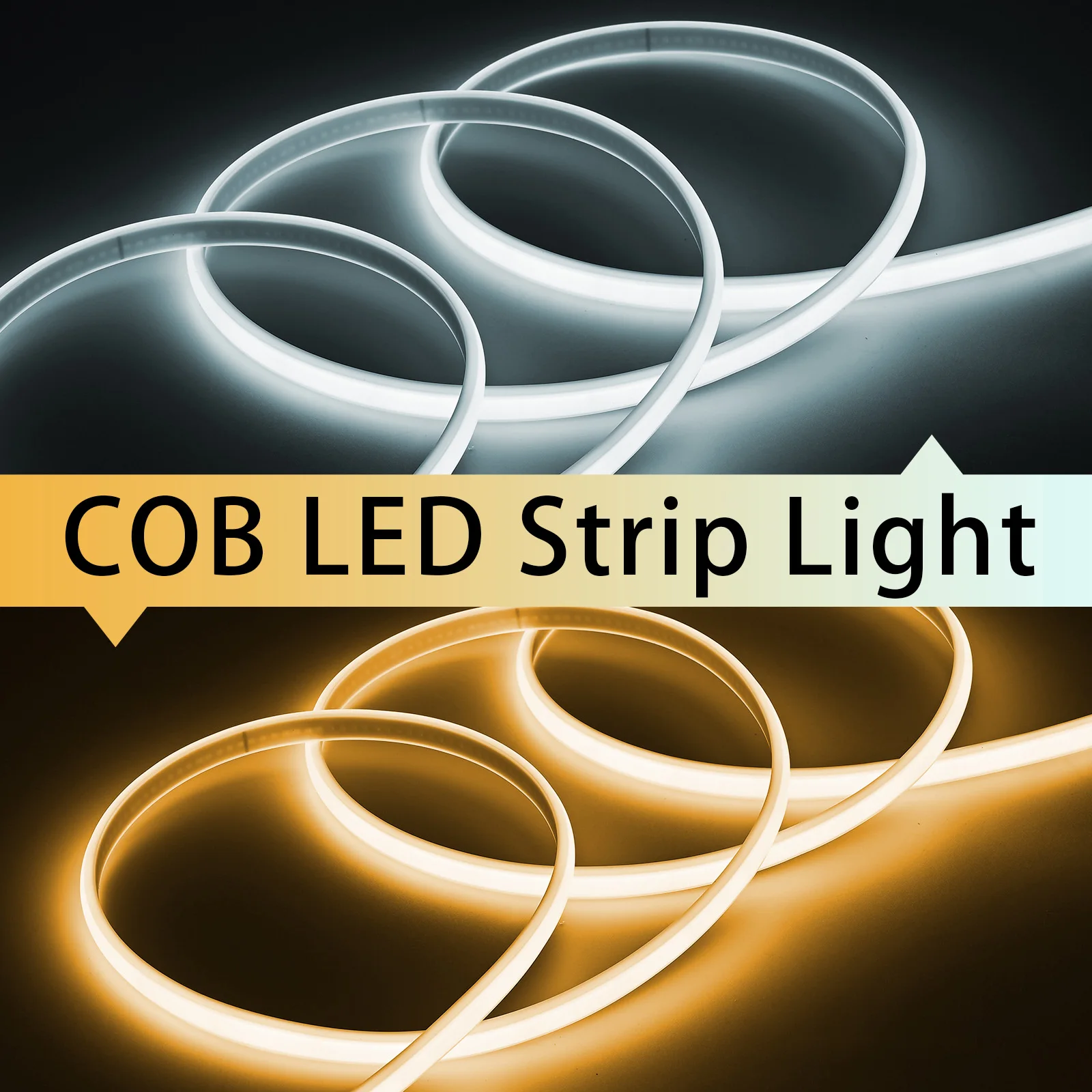 Tira de luces LED COB AC 220V IP65 cinta LED Flexible blanco 6000K ...