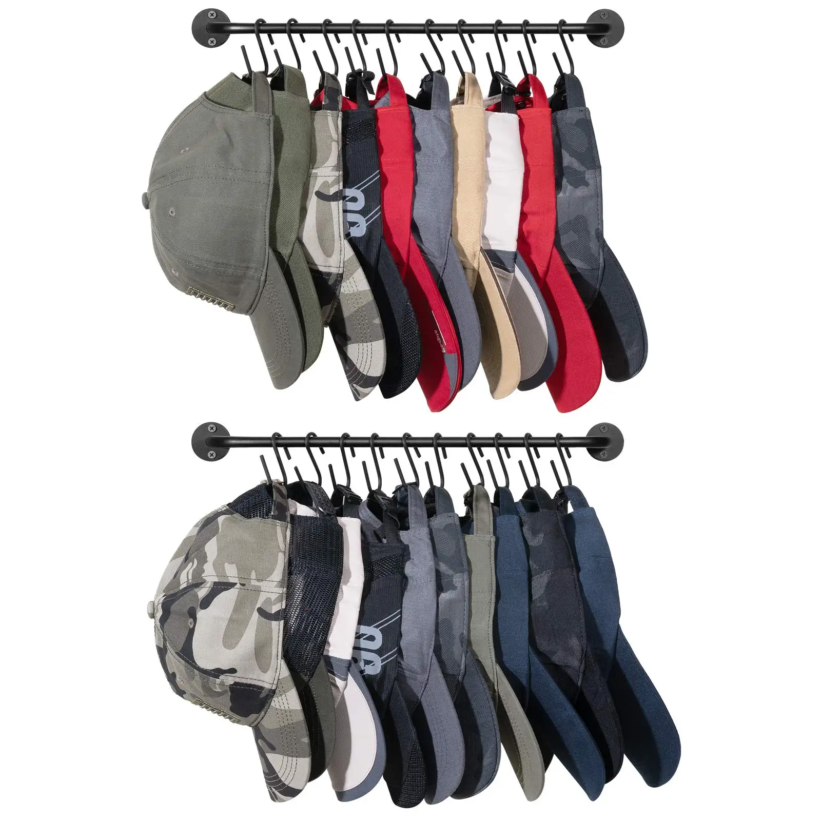 Hat Organizer Holder for Hanger & Room Closet, 4Pack Hat Storage Clips ...