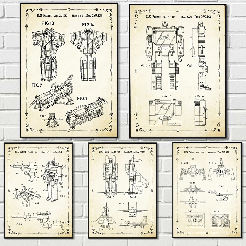 Disney-Transformers-G1-Deceptimeter-Megadron-Poster-Cetak-Biru-Cetak ...