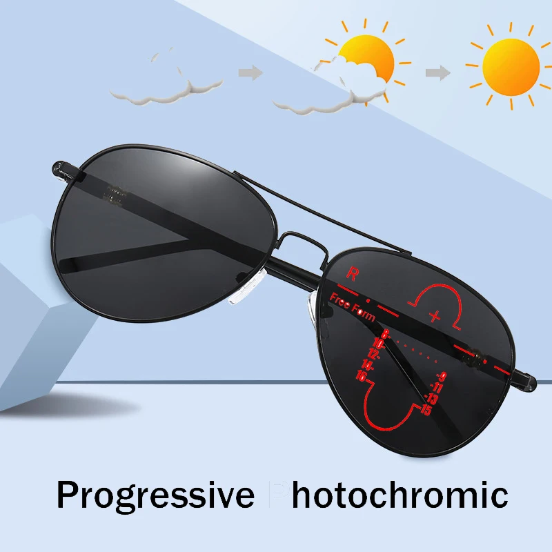 2023-UV400-Photochromic-multi-focus-Reading-Glasses-Men-Progressive-Anti-Blue-Light-Outdoor-Car ...