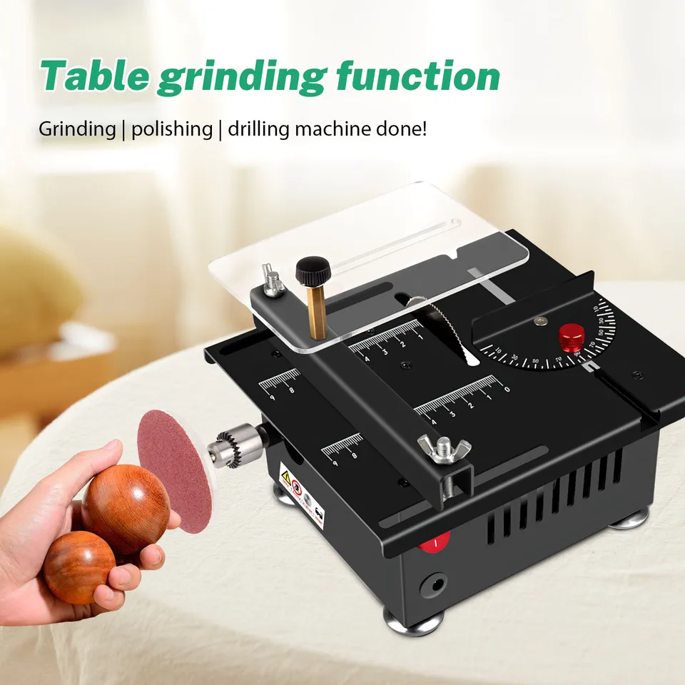 Saker Tools Mini Table Saw, 100W Electric Portable Desktop Circular Saw ...