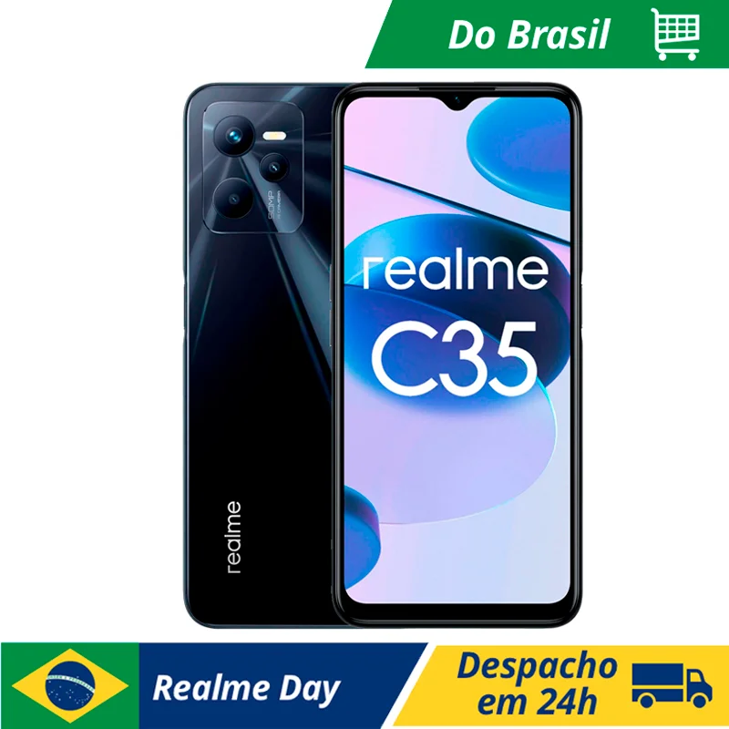 Smartphone Realme C35 Dual Sim 128Gb 4Gb Ram Tela de 6,6" Processador ...