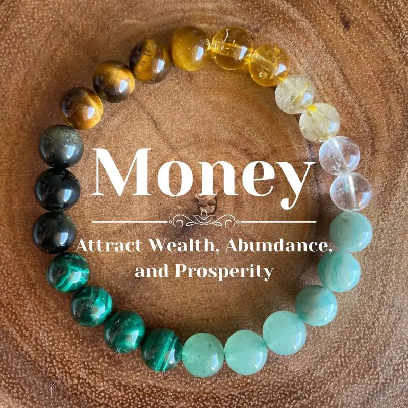 Natural-stone-money-bracelets-attract-wealth-abundance-and-prosperity ...
