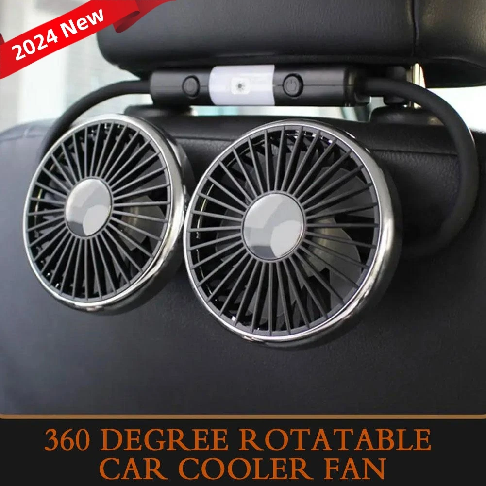 360-Degree-Rotatable-Car-Cooler-Fan-Dual-Head-Car-Rear-Seat-Auto ...
