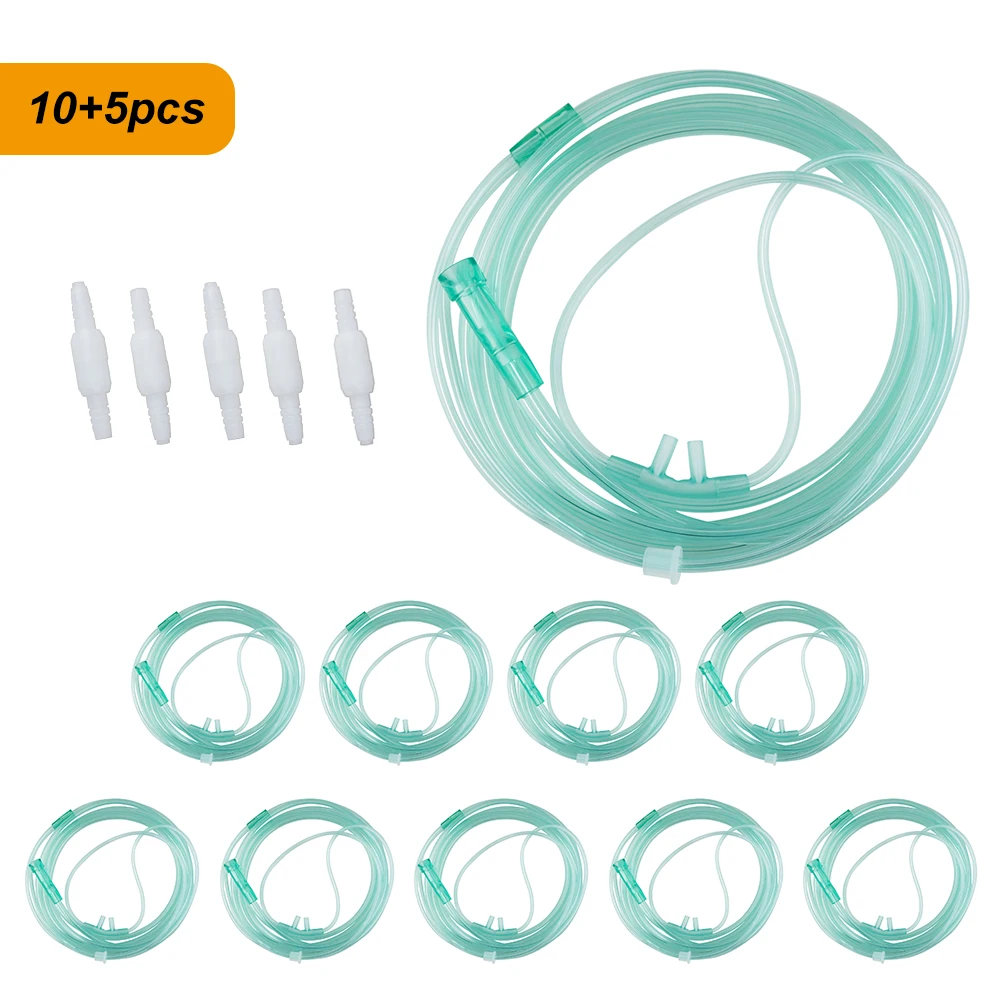 10pcs Disposable Flow Oxygen Cannulas Hose Tube Tubing Pipe Flexible ...