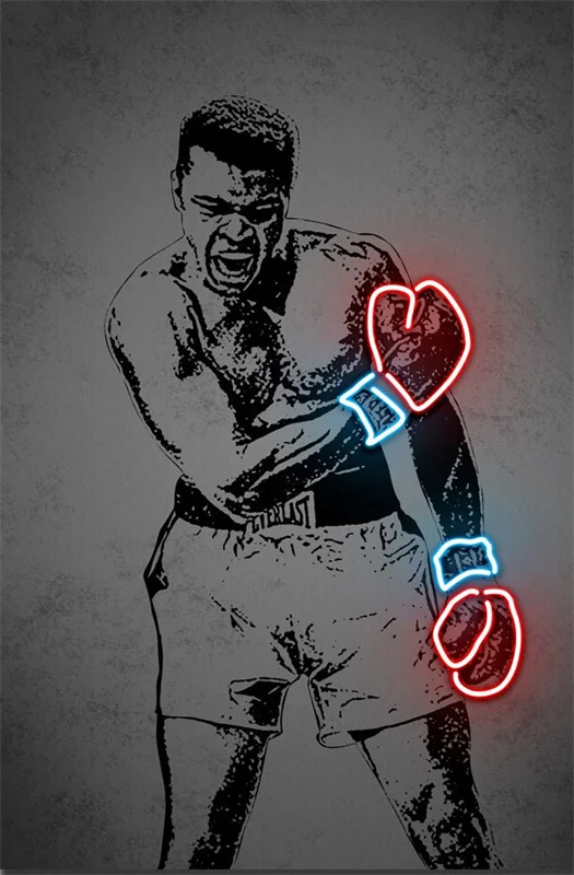 Muhammad Ali Boxing Gloves Drawing