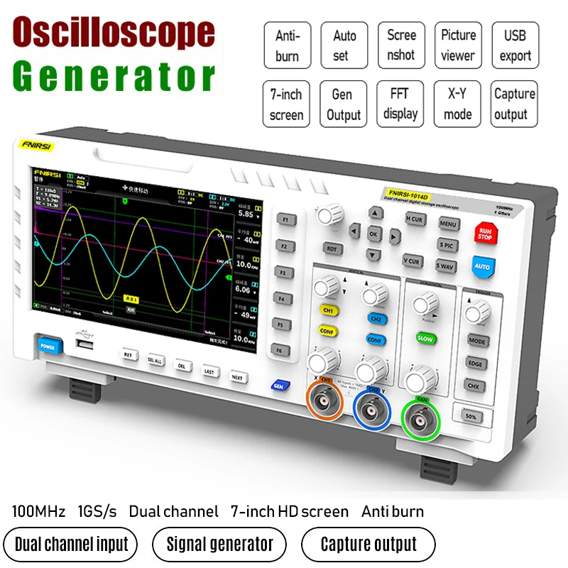 Digital-Oscilloscope-2-In-1-Dual-Channel-Input-Signal-Generator-100MHz ...