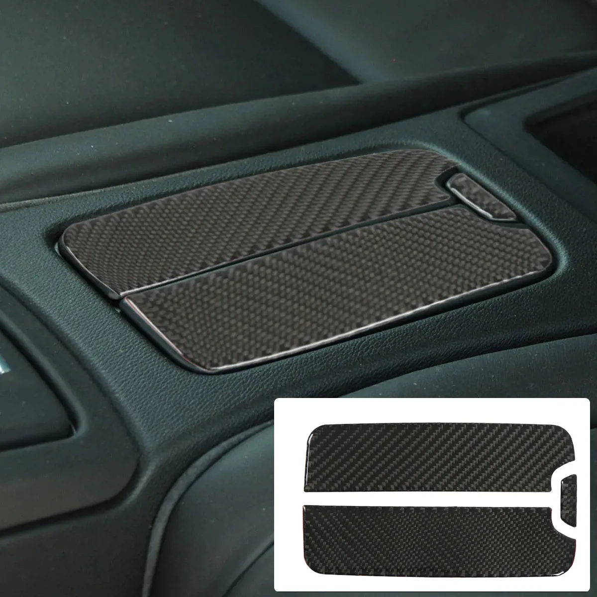 For-BMW-M3-E92-Coupe-2007-2013-Real-Carbon-Fiber-Car-Rear-Armrest-Box ...