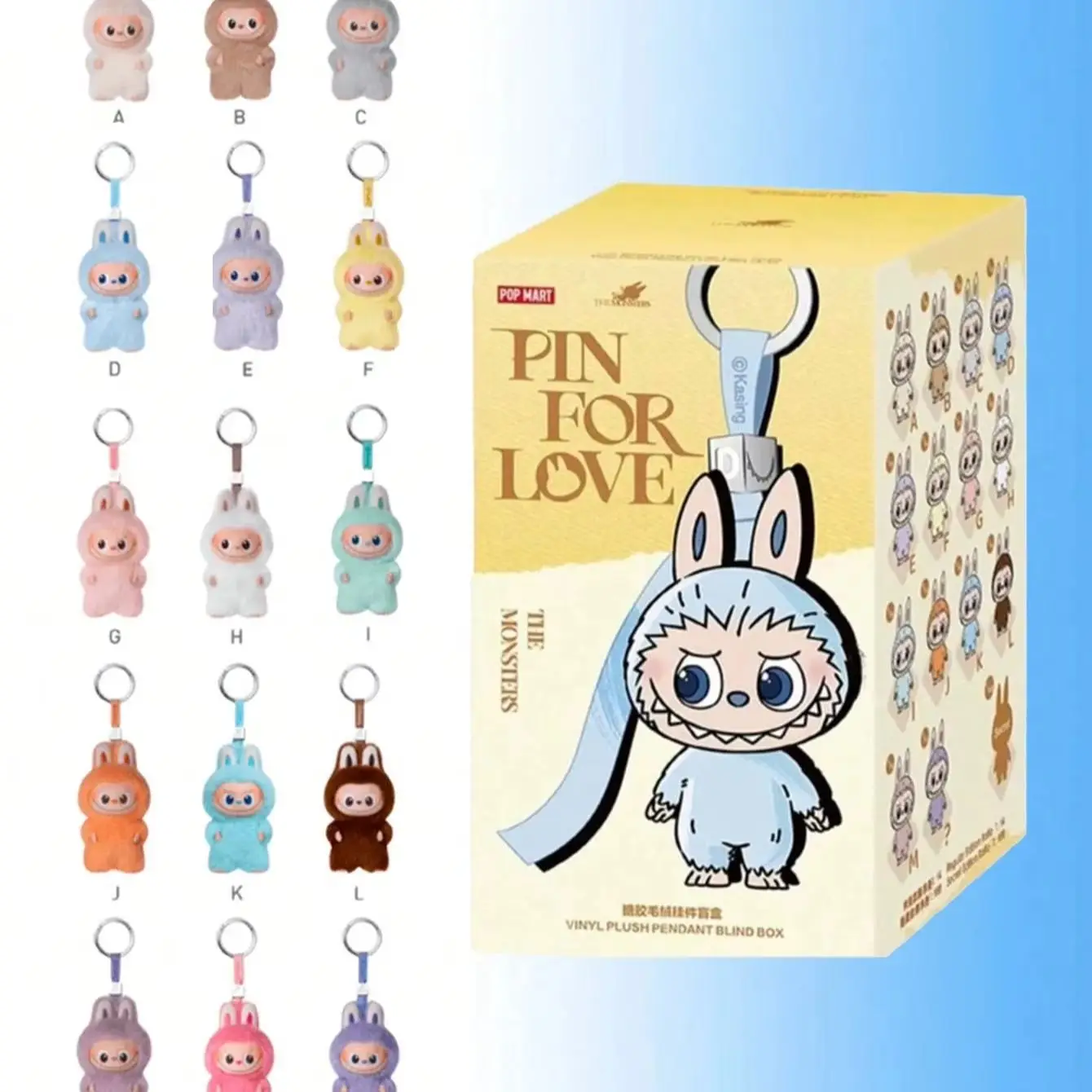 100% Authentic Mini Labubu POP MART THE MONSTERS PIN FOR LOVE Series ...