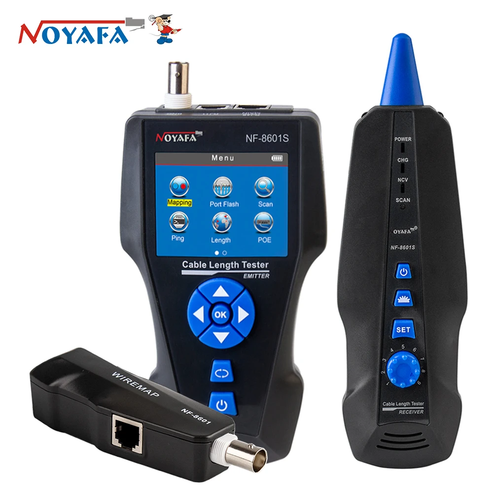 NOYAFA-NF-8601S-Cable-Tester-with-PoE-PING-Function-Lan-Measure-Tester ...