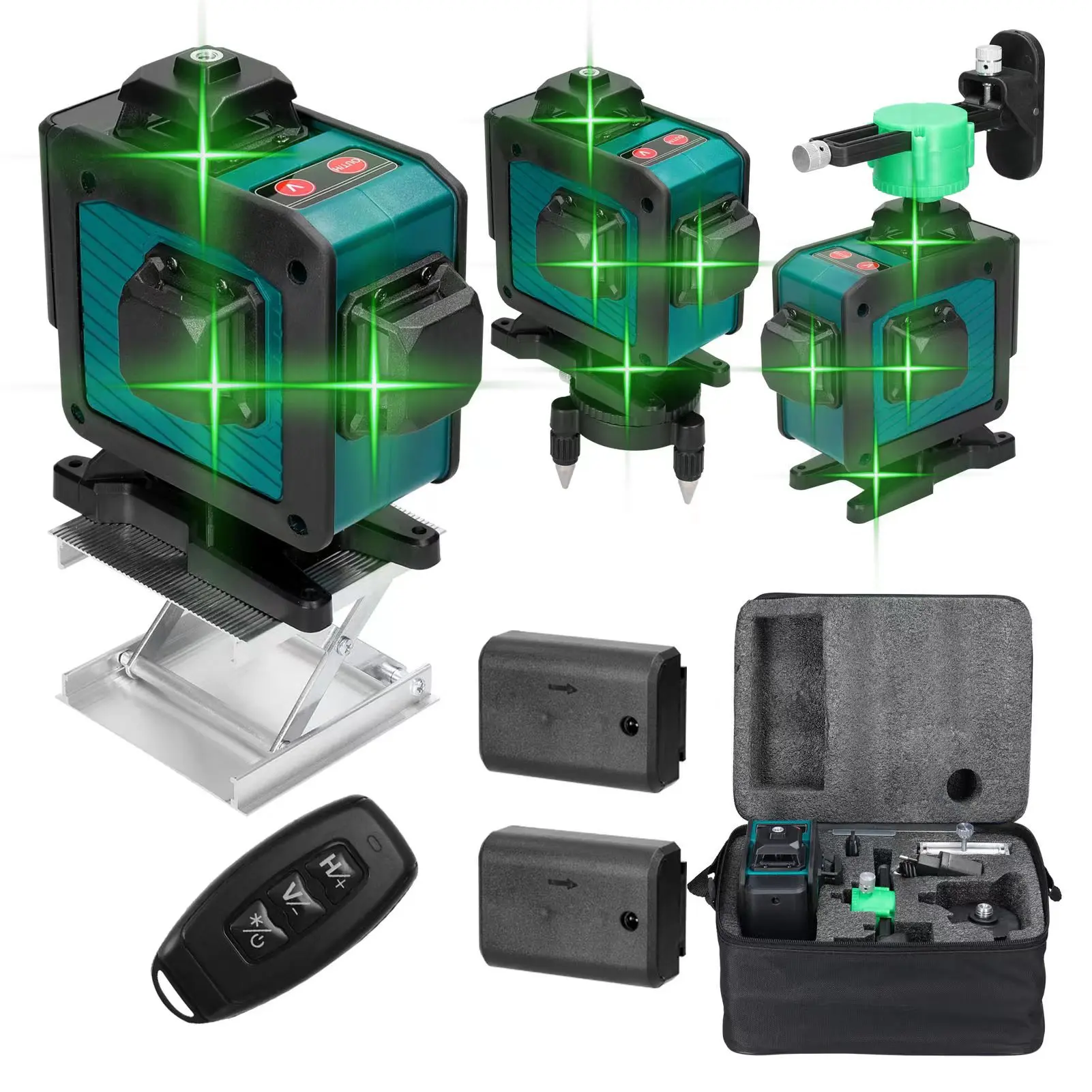 Laser-Level-16-Lines-4D-Green-Line-Self-Leveling-360-Horizontal-And ...