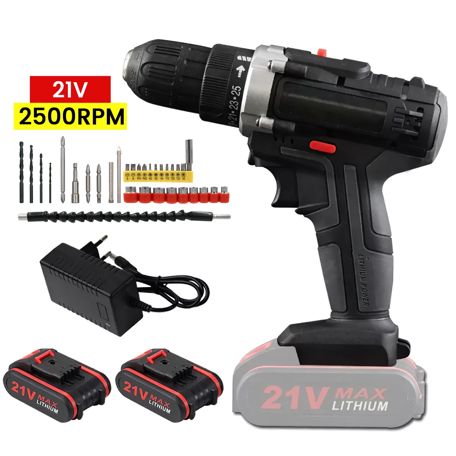 650W-21V-Cordless-Impact-Drill-HighPower-Rechargeable-Electric-Drill ...