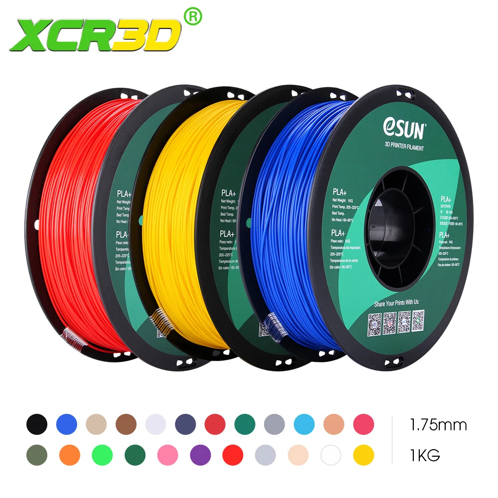 ESUN-PLA-Plus-3D-Printer-Filament-1KG-1-75mm-0-03mm-3D-Plastic-Printing ...