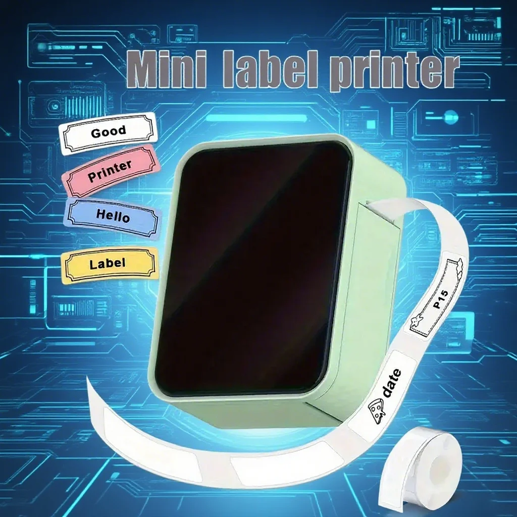 1Portable Wireless Label Printer - Compact Inkless Wireless Label Maker ...