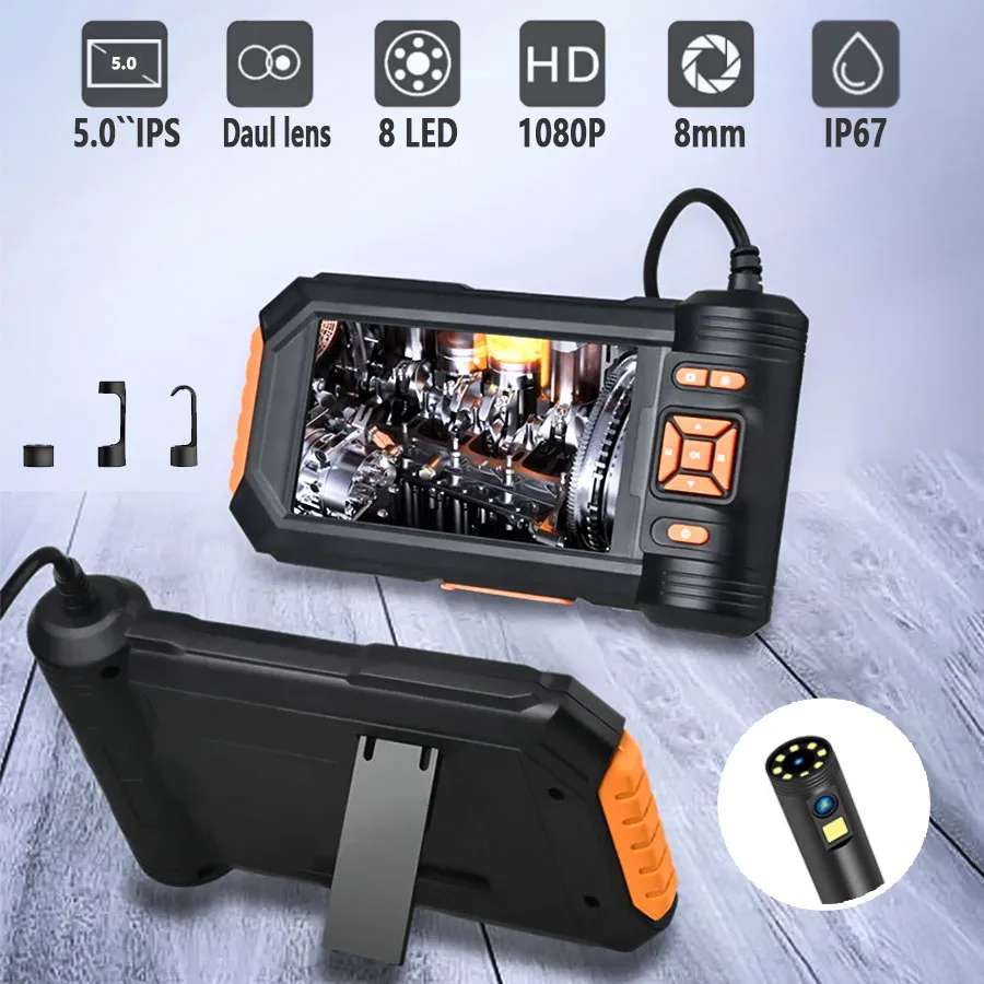 Single-Dual-Lens-1080P-Endoscope-Stethoscope-For-Cars-Automotive ...