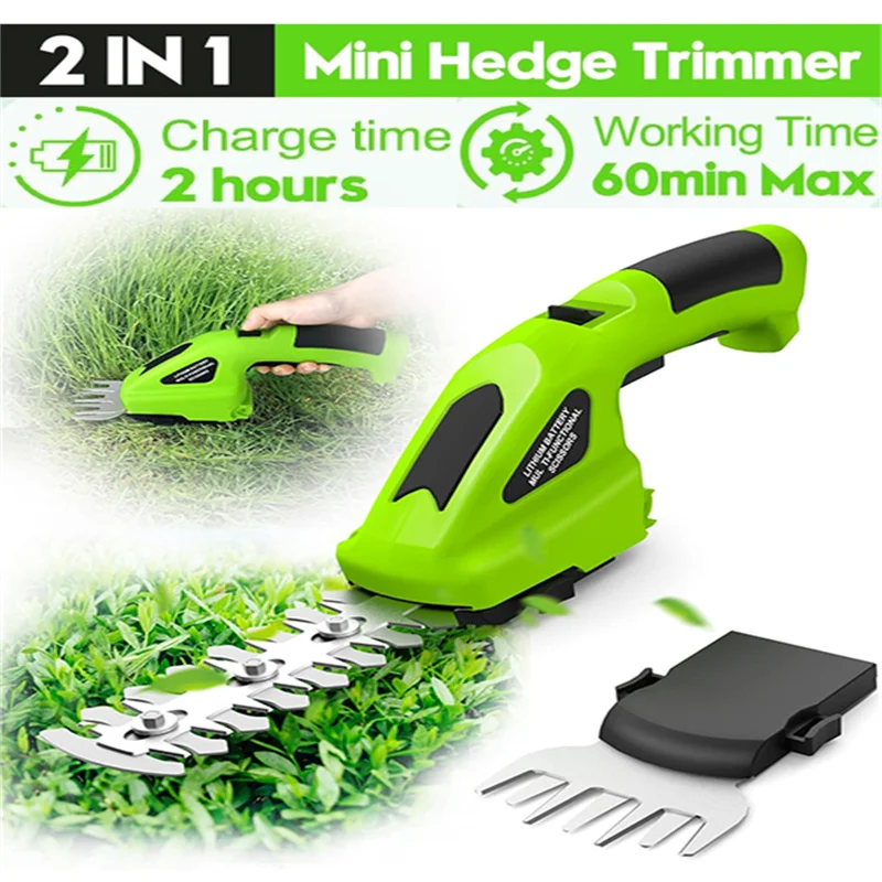 Mini Weed Wacker 21V 20" Cordless Electric Hedge Trimmer With 2.0Ah ...