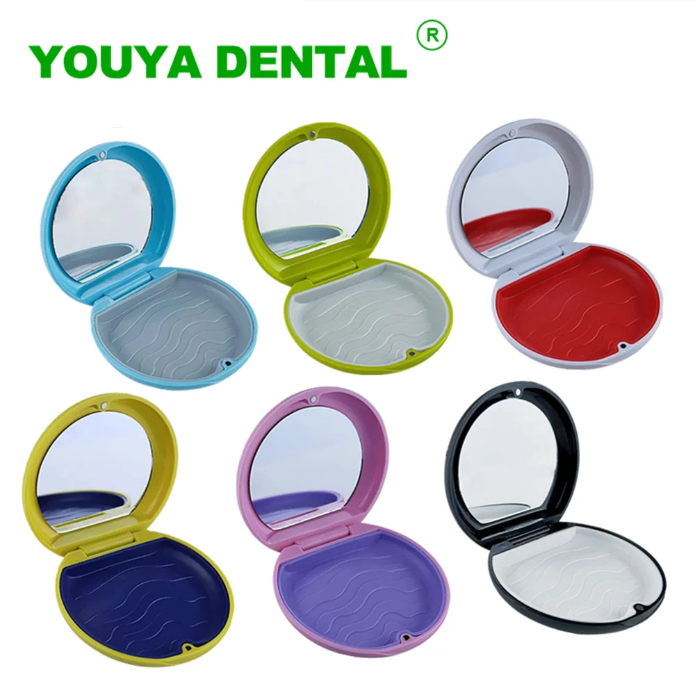6 Colors Aligner Case Orthodontic Storage Box Fake Teeth Denture Case ...