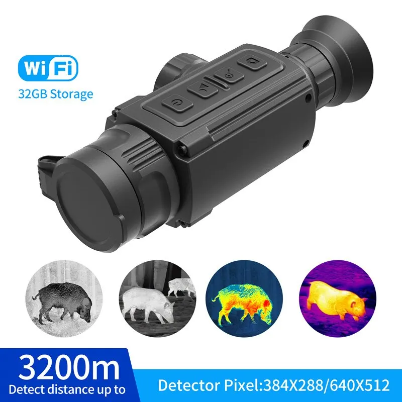 Hd Thermal Scope 384*288/640*480 For Hunting Thermal Imager Laser Range ...