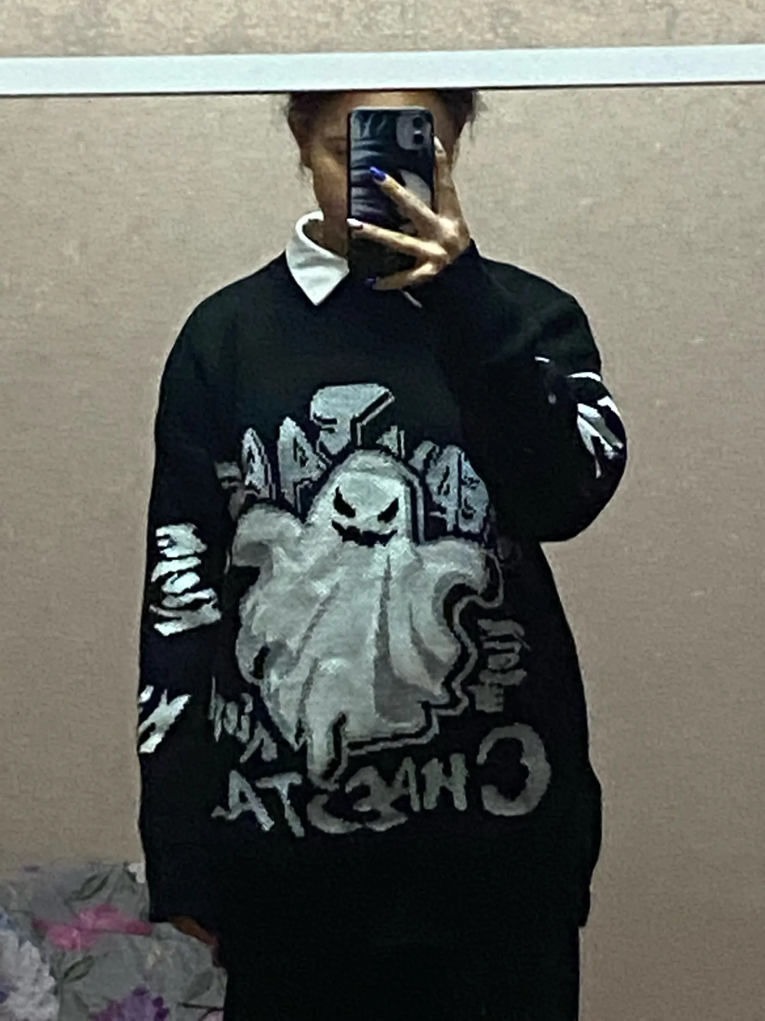 Fun Cartoon Knitting Oversized Sweater - UrbanWearOutsiders