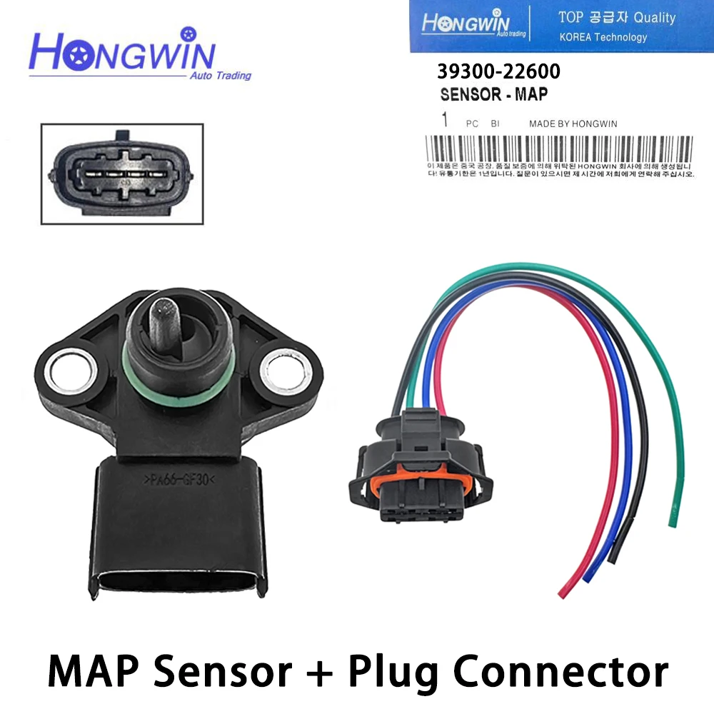 39300 22600 맵 센서 매니폴드 앱솔루트 센서 플러그, 현대 악센트, 엑셀, 2000 2011 악센트, 엘란트라, 티뷰론 ...