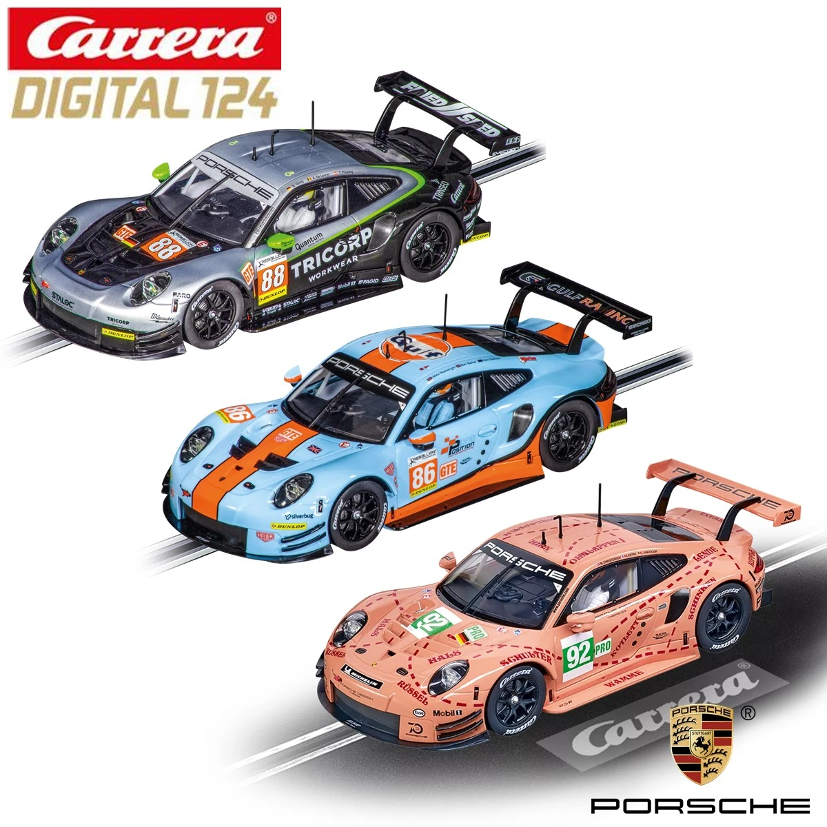Carrera Slot Car Digital124 23886 Porsche 911 Rsr Pink Pig Design/23913 ...