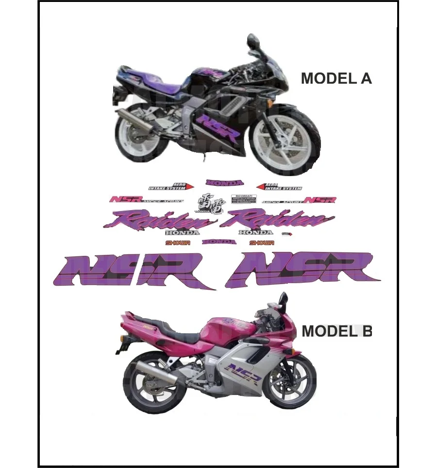 ADESIVI-NSR-125-R-RAIDEN-JC22-DECAL-SET-KIT-COMPATIBILE-SCEGLIERE-IL ...