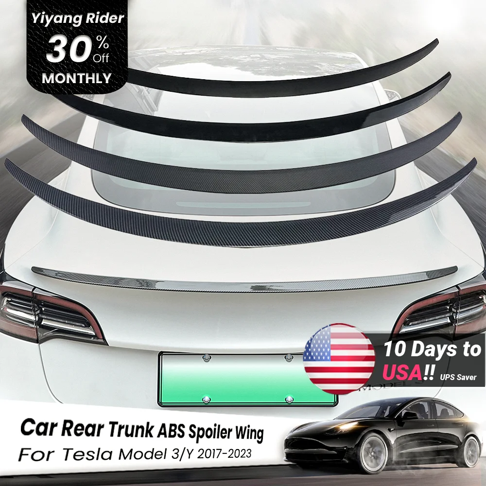 Yiyang-cola-de-aler-n-Tesla-ABS-fibra-de-carbono-Original-modificaci-n ...