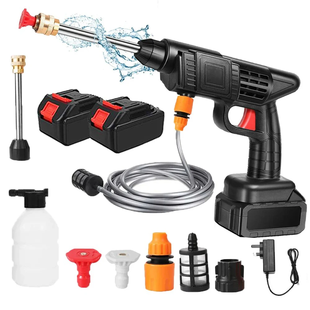 200W-35Bar-Cordless-High-Pressure-Cleaner-Washer-Spray-Water-Gun-Car ...
