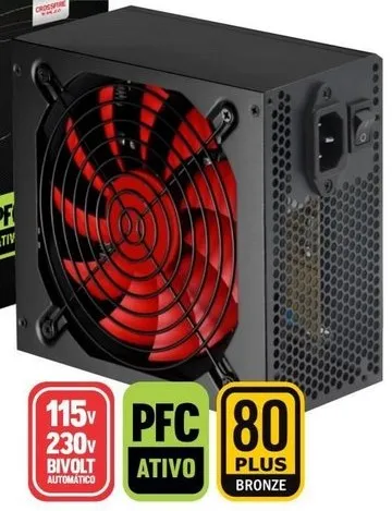 Fuente ATX Gamer Brasil PC BPC/500 80Plus/B 500W Real PFC automático ...