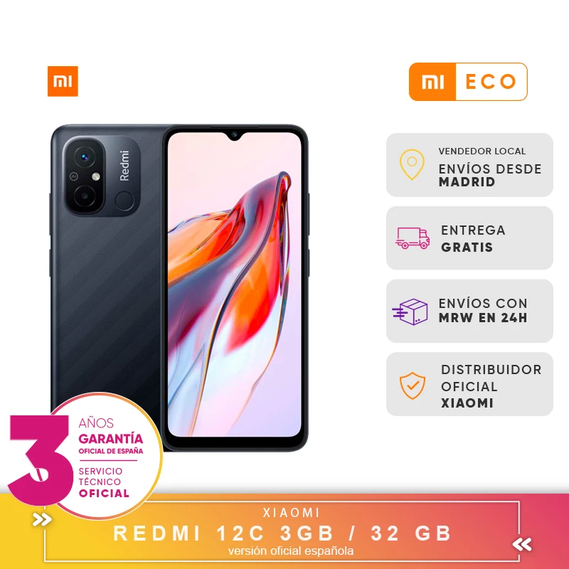 Xiaomi redmi 12c tela do smartphone ips lcd 6.71 hd + mediatek helio ...