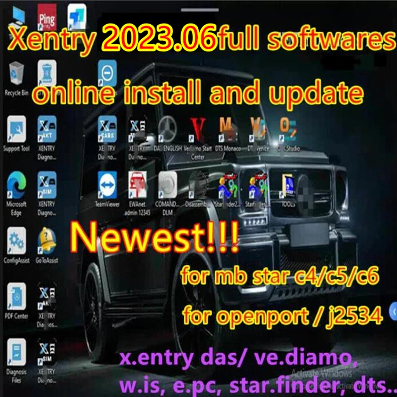 2022.09 Xentry Full Softwares Free Remote Install Activate For Auto Diagnostic Tool Mb Star Sd ...