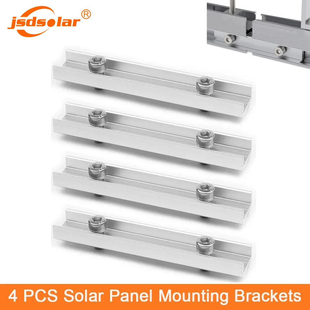 New-Solar-Panel-Rail-Splice-Kit-PV-Rails-Connector-Solar-Panel-Mounting ...