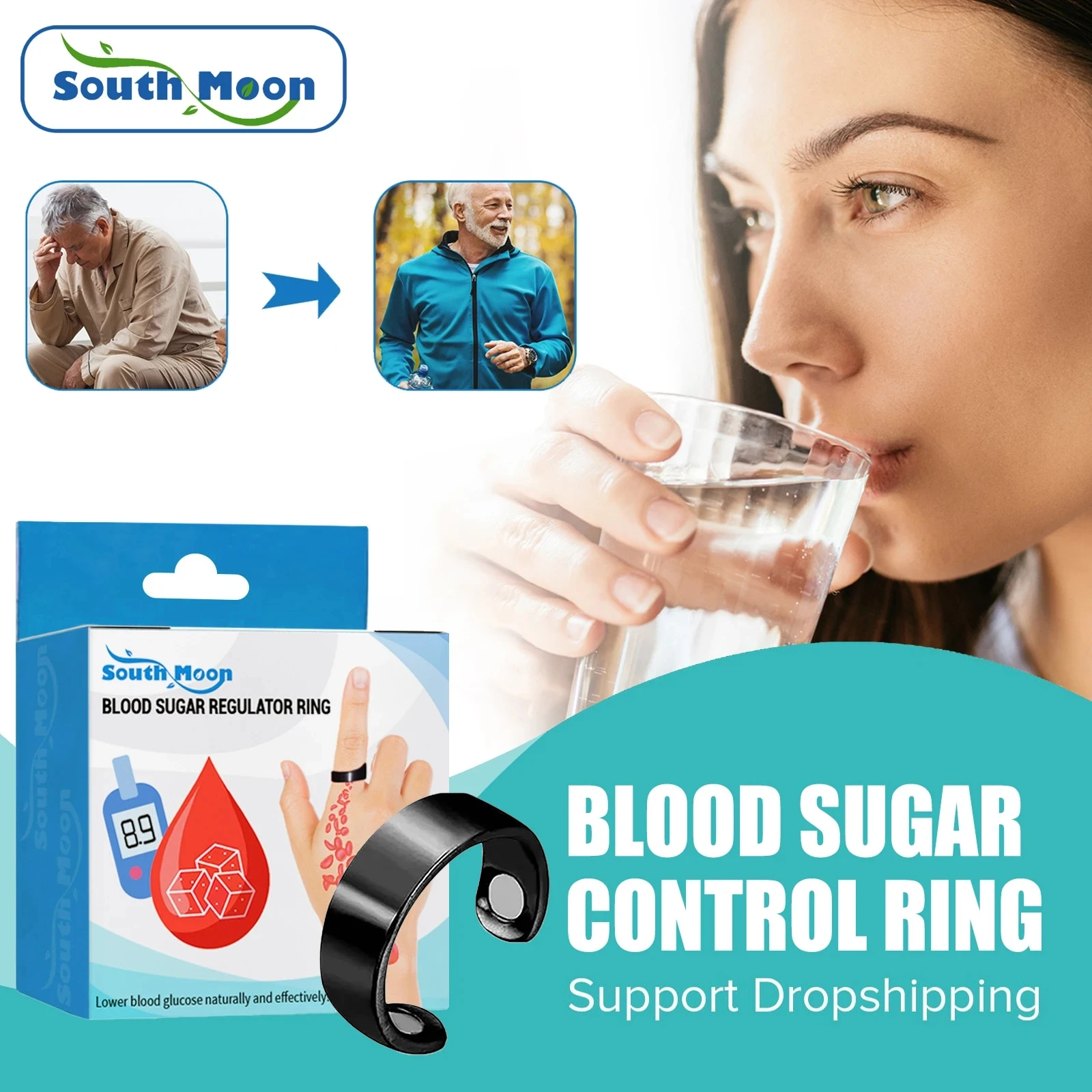 Blood-Sugar-Control-Ring-Relieve-Diabetes-Fatigue-Reduce-High-Blood ...