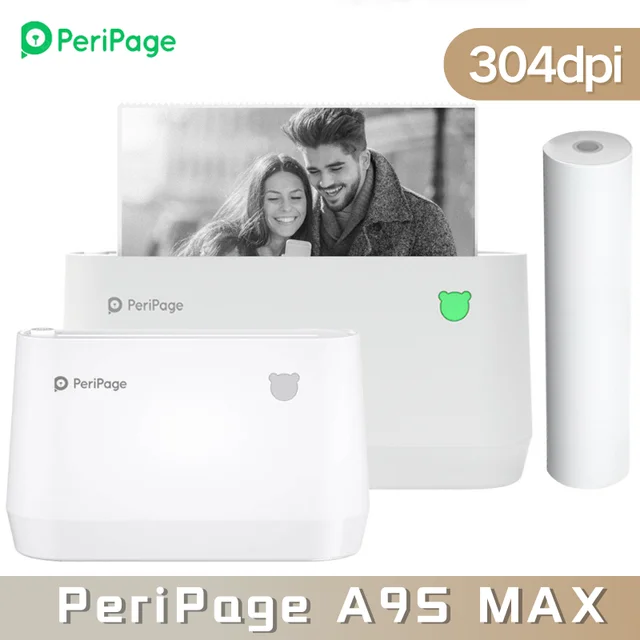 Peripage A9/A9s Max 4 Mini Printer Portable Thermal Printer Bluetooth ...