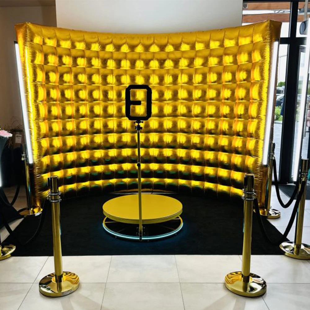 Poland-Warehouse-Stock-Gold-Silver-10ft-Inflatable-Photobooth-Fotobudka ...