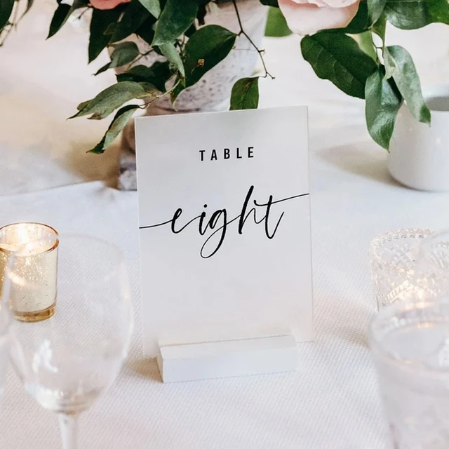 Acrylic Table Number Holders