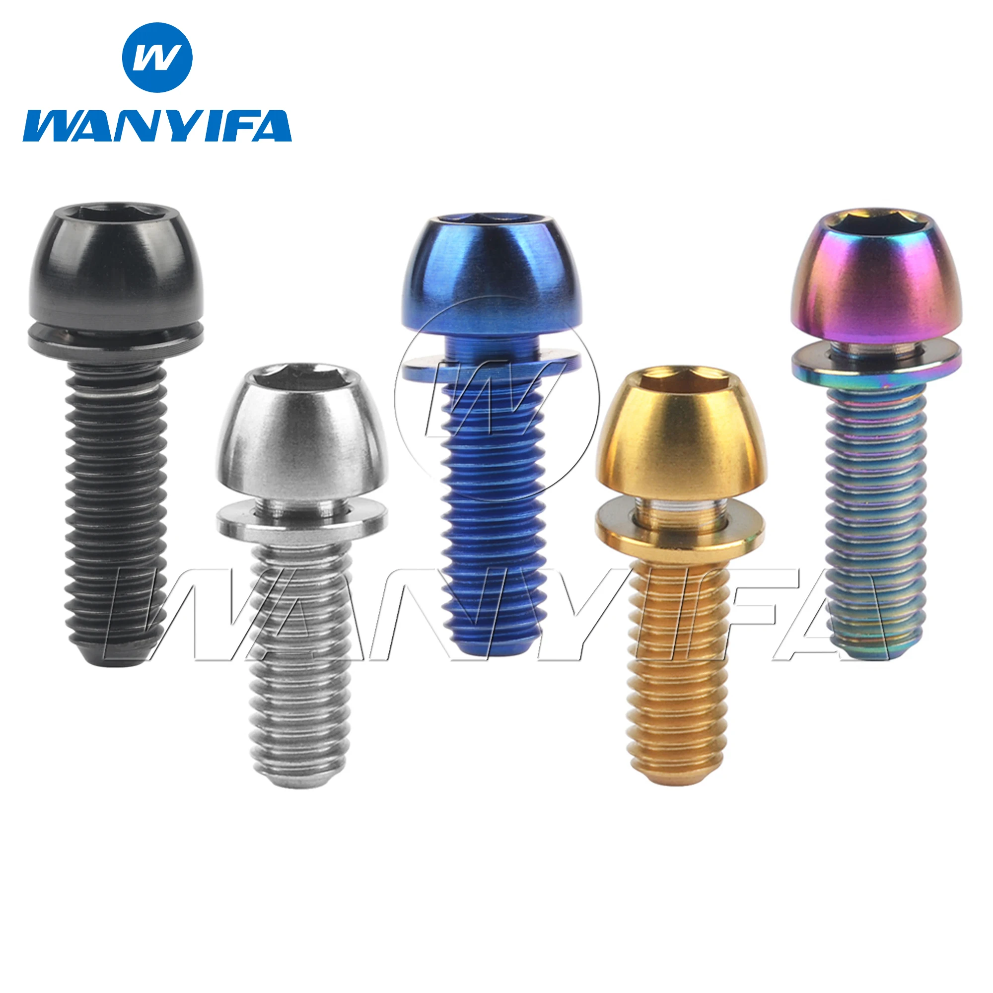 Wanyifa-M6x18-20mm-Flat-Button-Hex-Head-with-Non-shedding-Washer-Screw ...