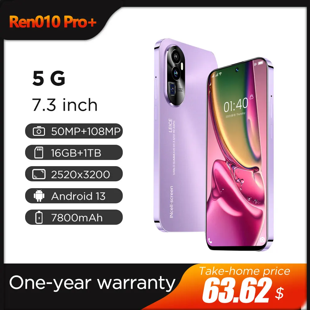 Nuevo-Reno10Pro-Smartphone-versi-n-Global-5G-Android-7-3-pulgadas-HD ...