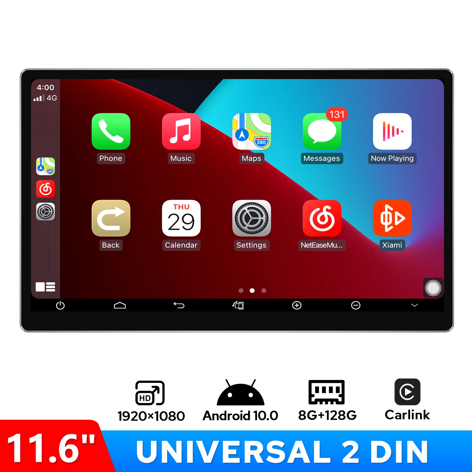 11-6Inch-2Din-Car-Radio-Android-10-0-8GB-128GB-Universal-Multimedia-GPS ...